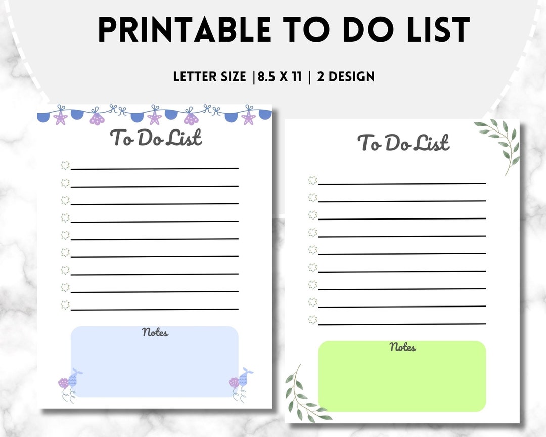 Printable Kids to Do List: Colorful Homework Planner (digital Download ...