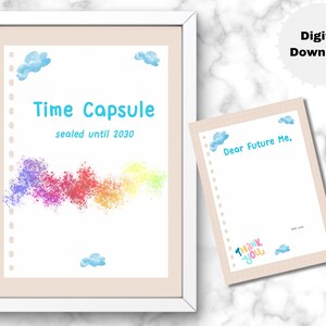 Girls Time Capsule Printable Time Capsule Letter Letter to Future Self ...
