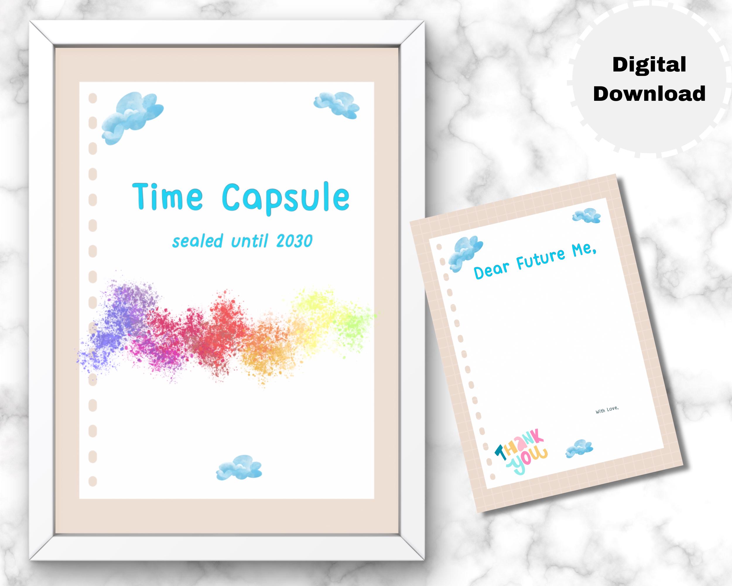 Girls Time Capsule Printable Time Capsule Letter Letter to Future Self ...