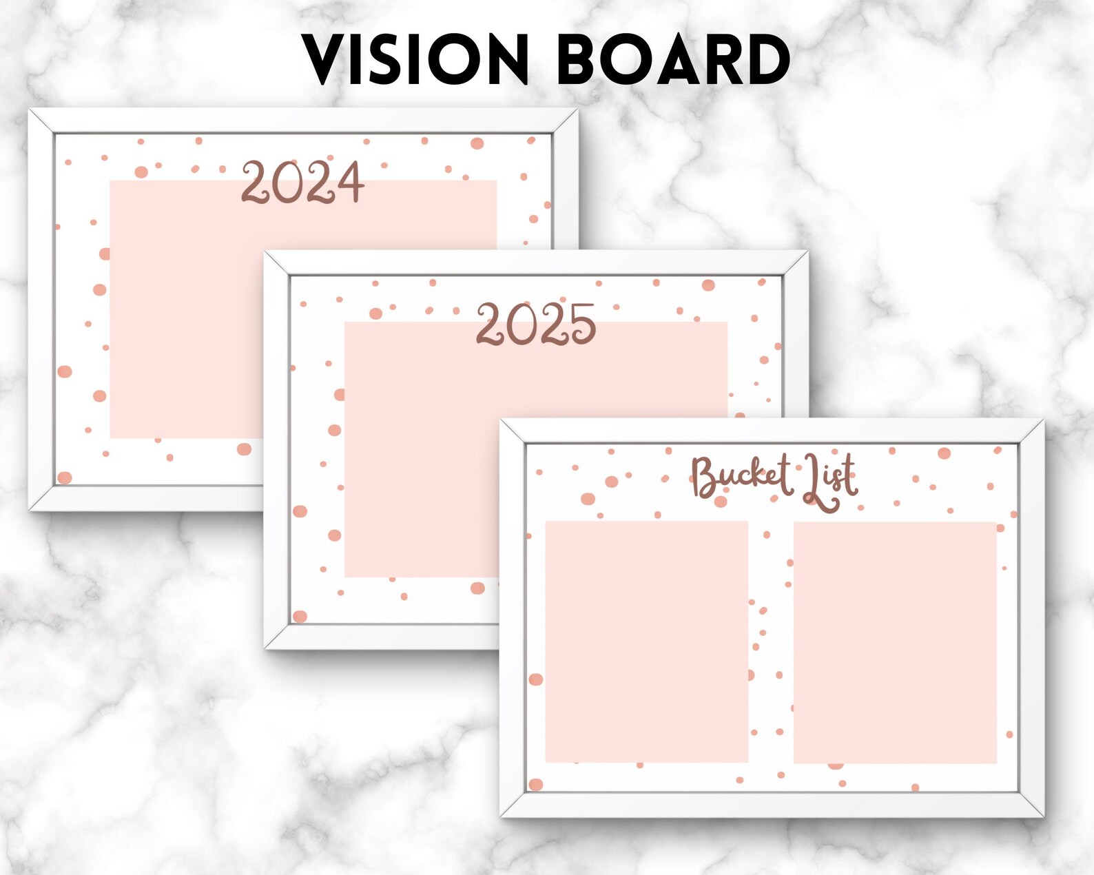 2025 Vision Board | Vision Board Printable | Digital Vision Board ...