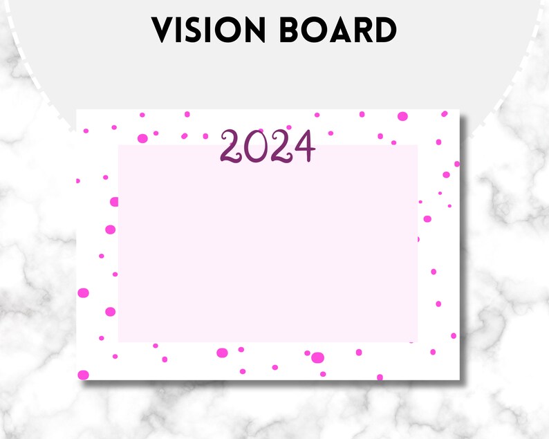 2025 Vision Board | Printable Vision Board | Yearly Planner | Vision ...