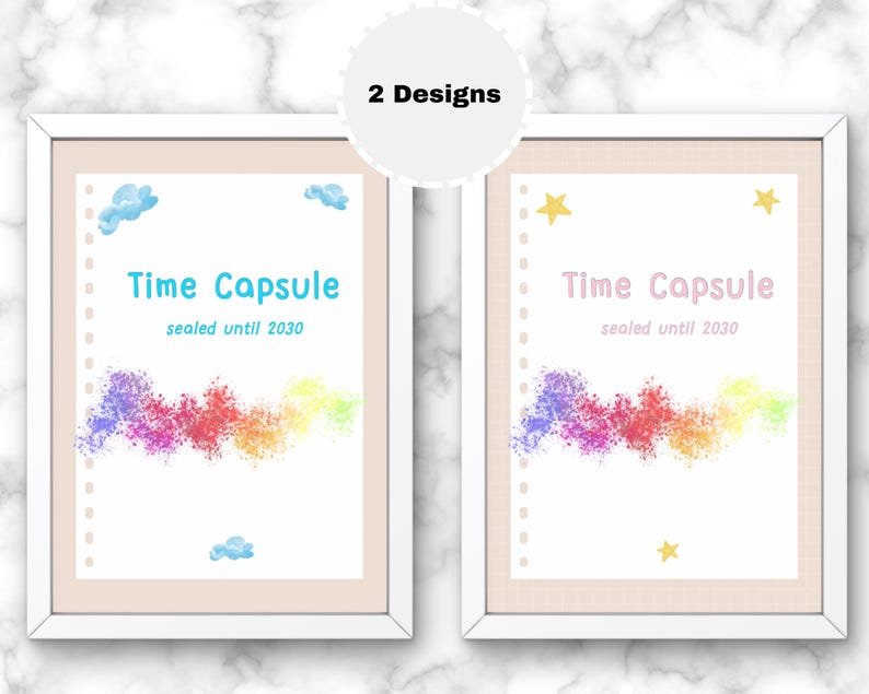 Printable Time Capsule Letter to Future Self | Time Capsule for Kids ...