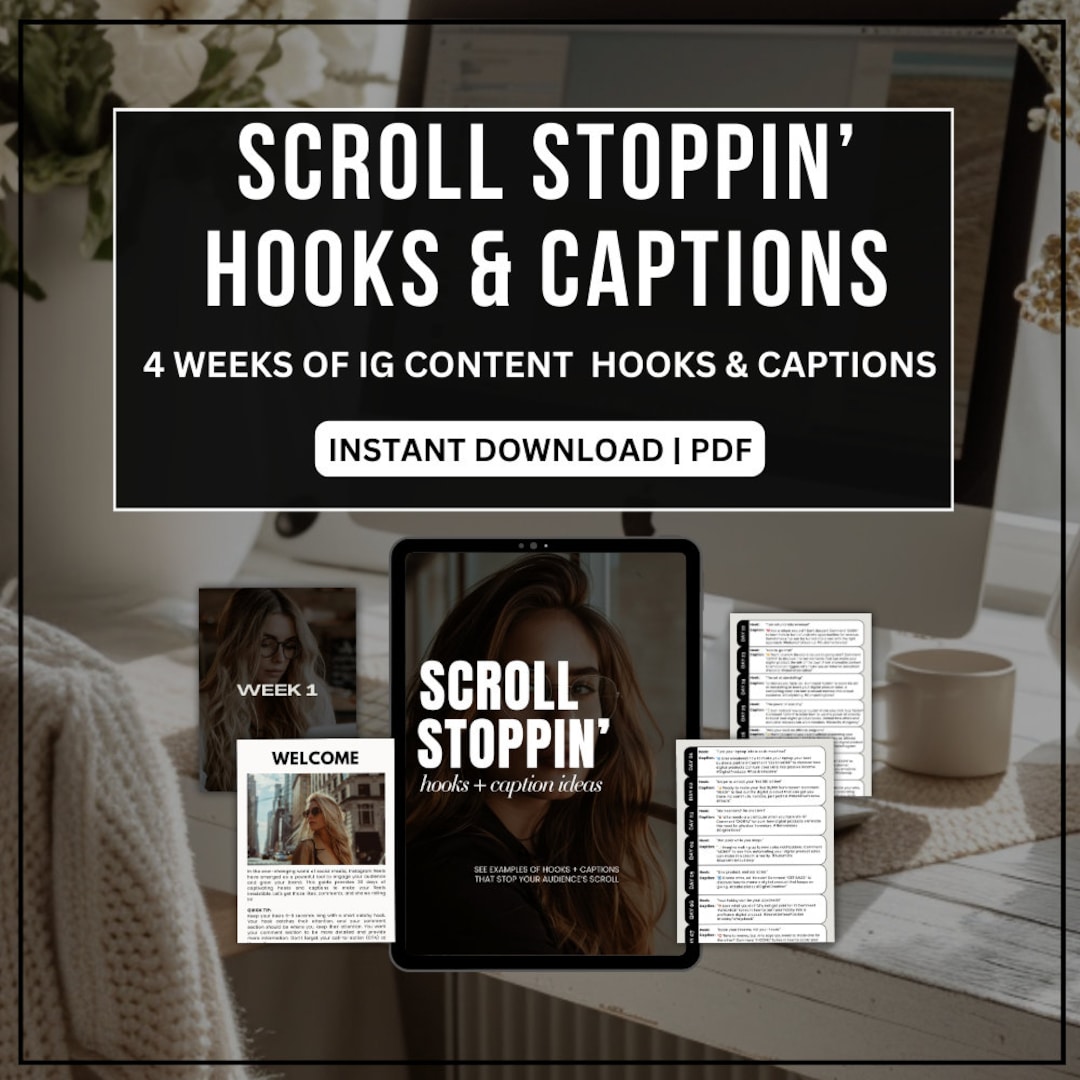 Instagram Hooks and Captions for Digital Marketers | IG Content Ideas ...