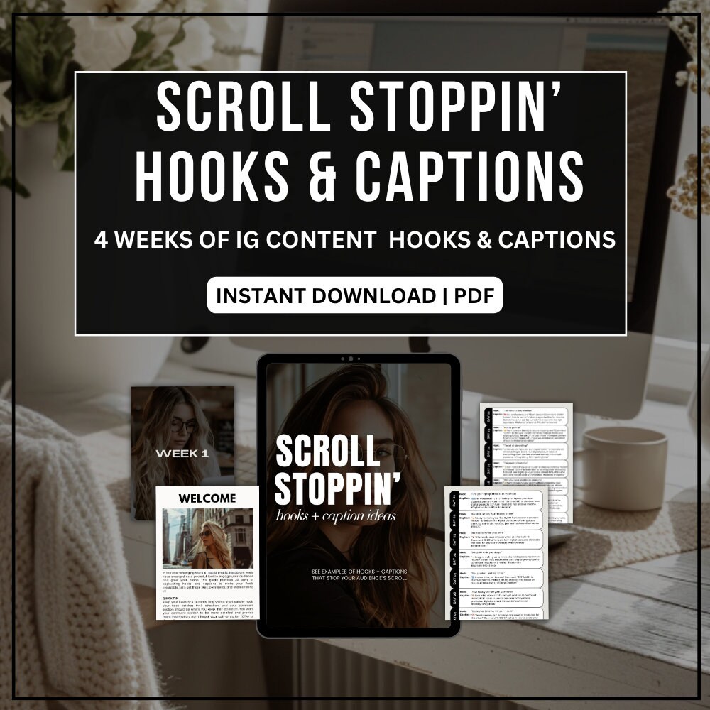 Instagram Hooks and Captions for Digital Marketers | IG Content Ideas ...