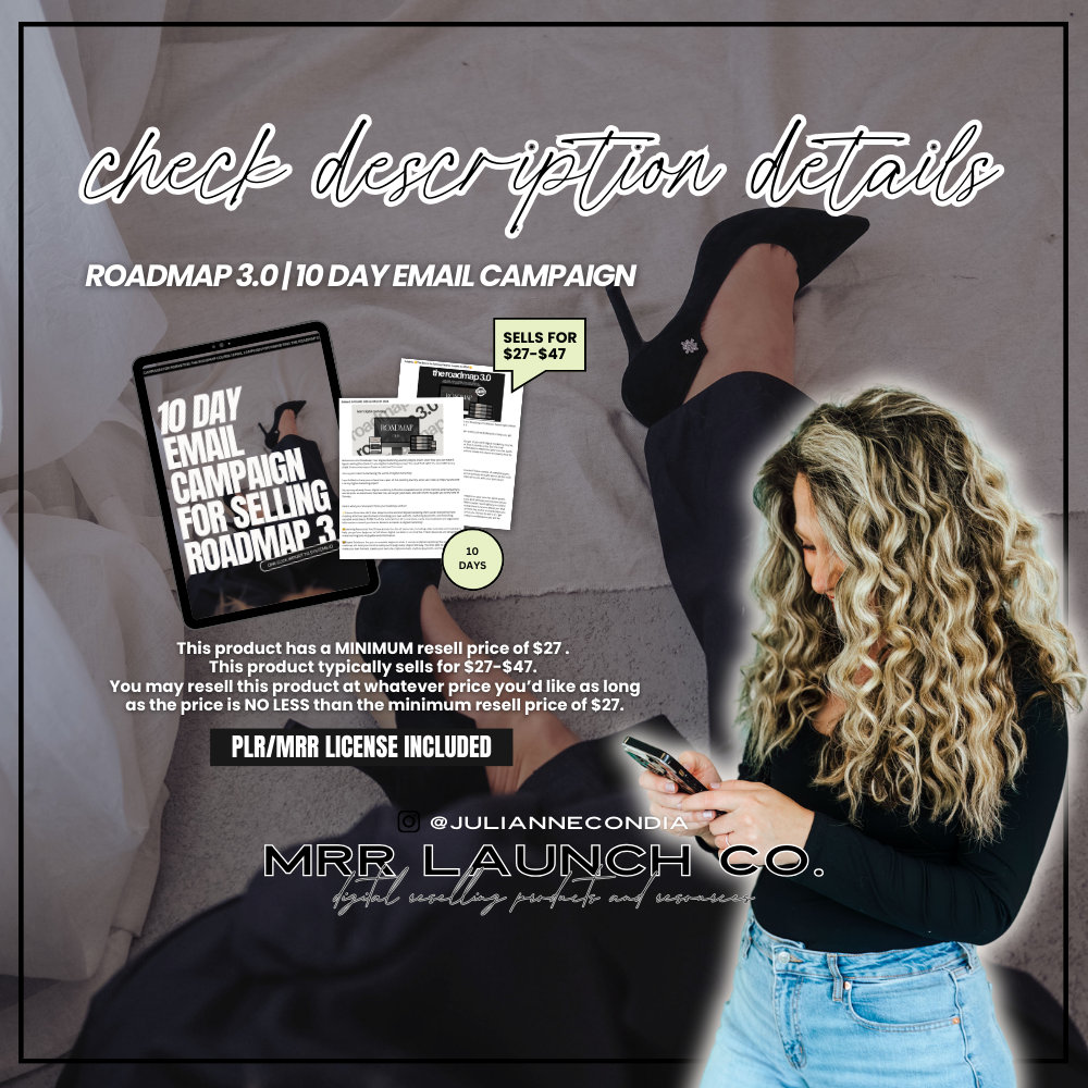 The Roadmap 3.0 Email Sequence | Editable Email Campaign | Email ...