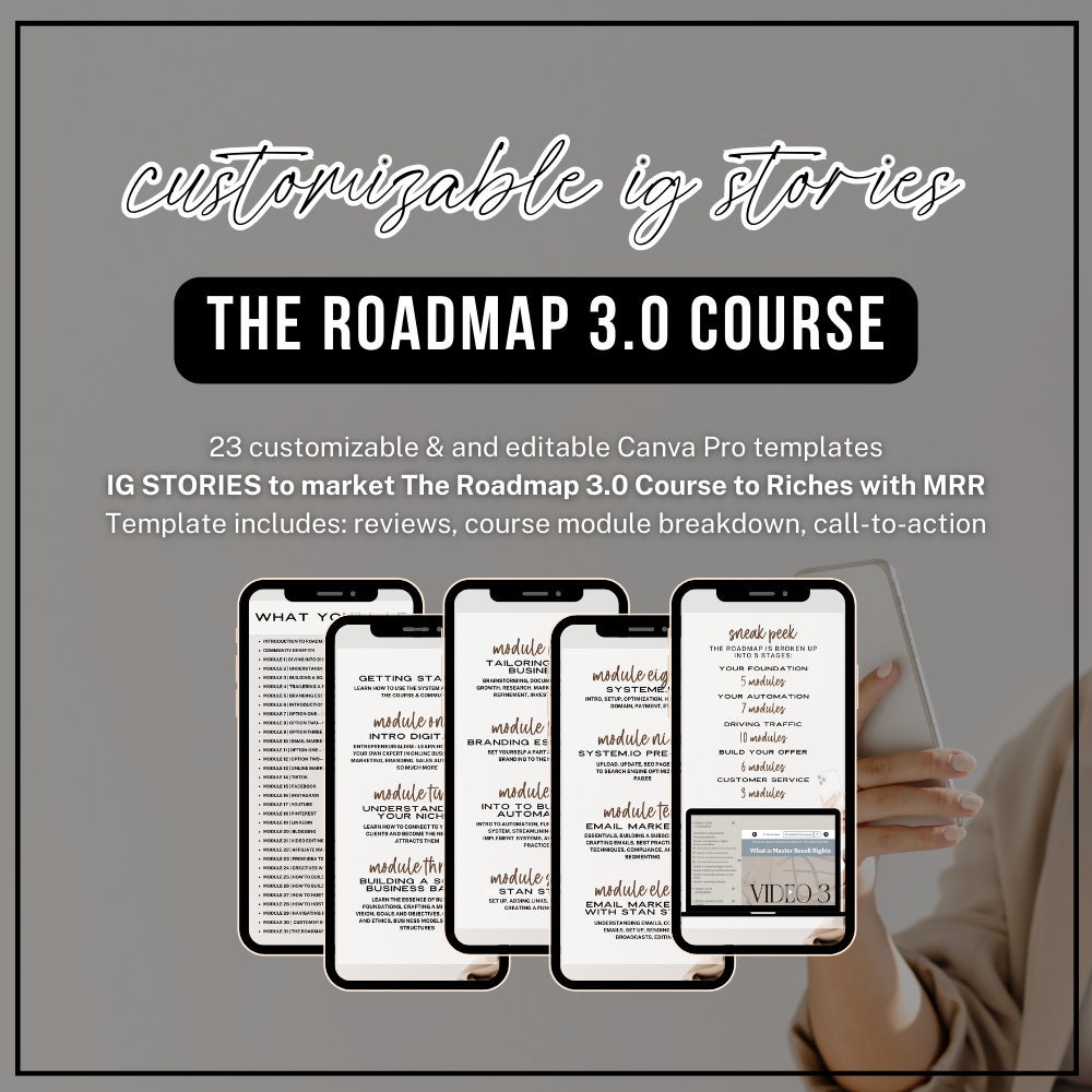 The Roadmap 3.0 IG STORIES | Marketing Resources for Master Resell ...