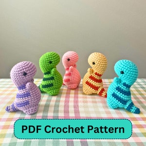 Mini-dino Crochet Pattern (PDF Only) Merrymakes - Etsy