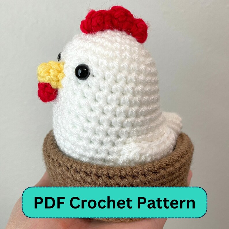 Chicken Crochet Pattern PDF Only Merrymakes - Etsy