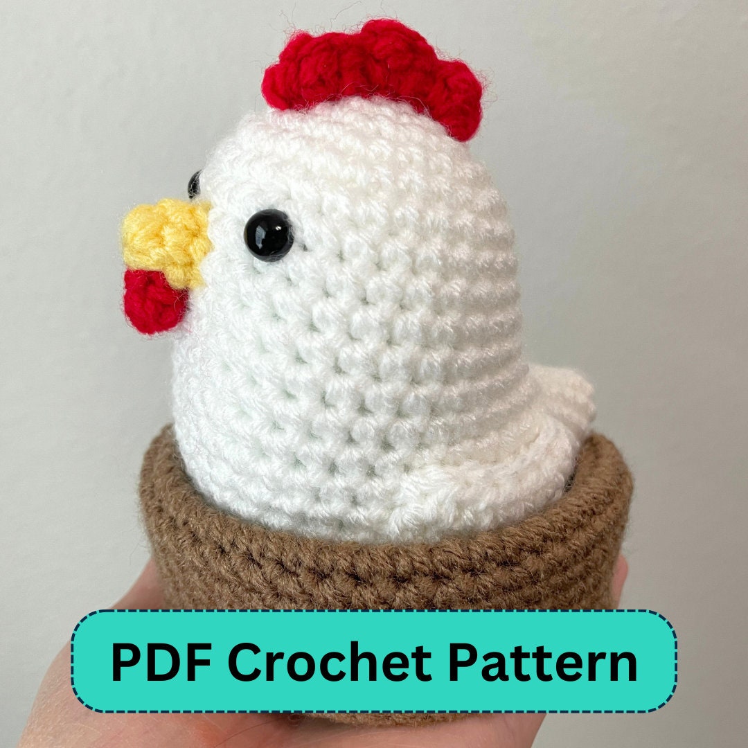 Chicken Crochet Pattern PDF Only Merrymakes - Etsy