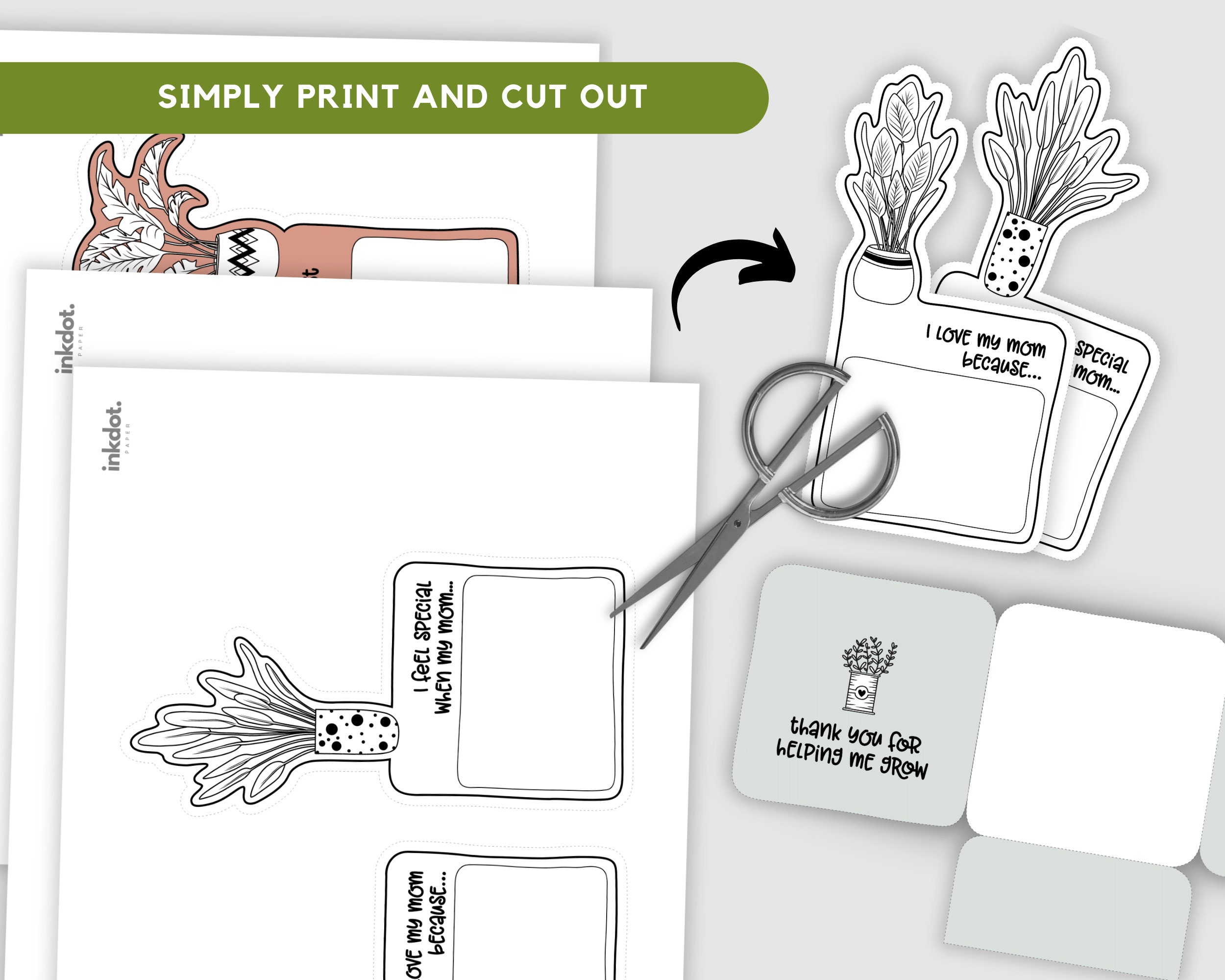 Printable All About My Mom Coloring Cards, Mothers Day Questionnaire ...