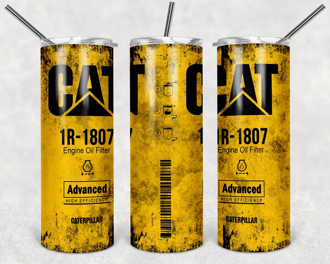 Cat Oil Filter Tumbler Wrap Image - Etsy Australia