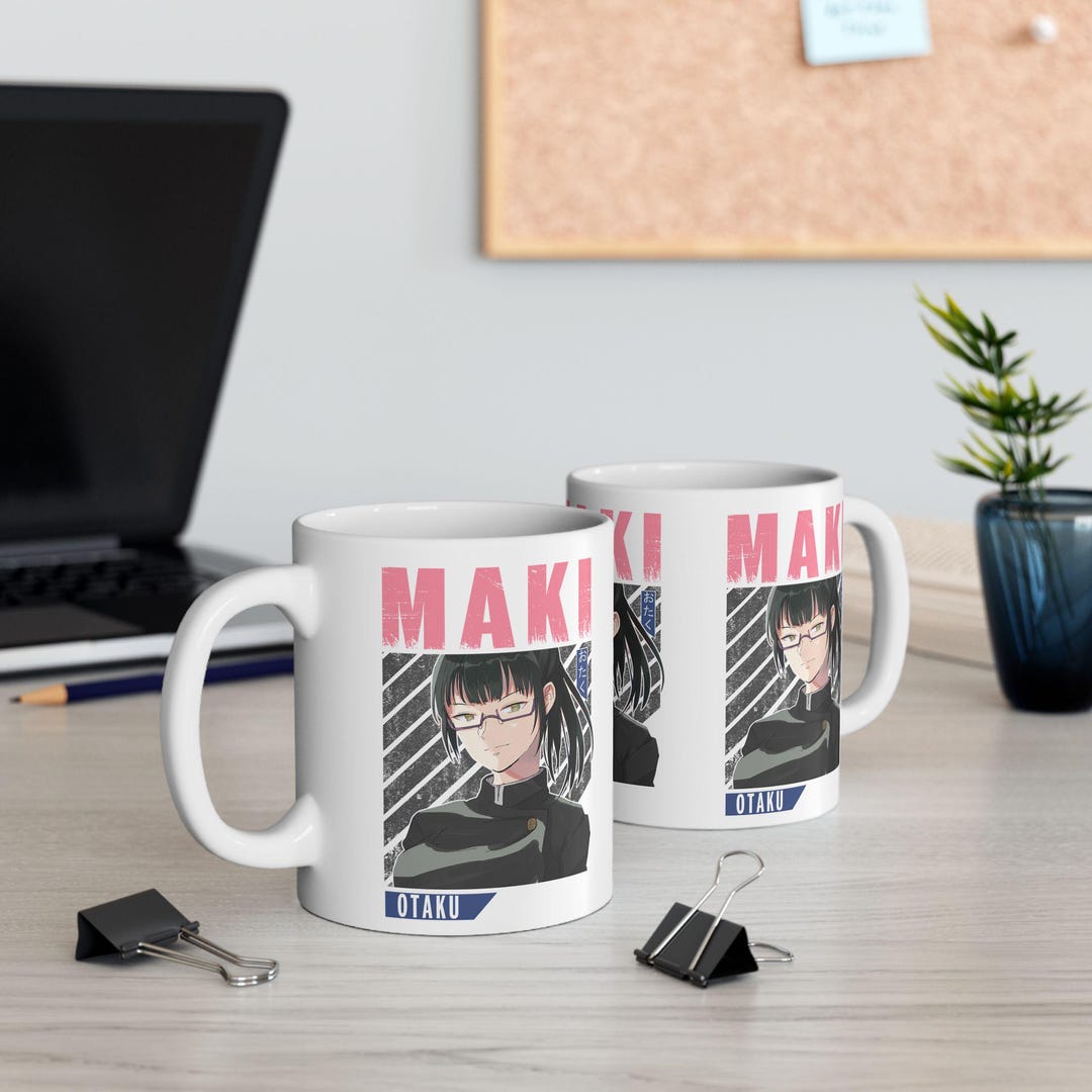 Otaku Maki Ceramic Mug, Anime Lover Coffee Cup, Gift for Teens, 11oz ...