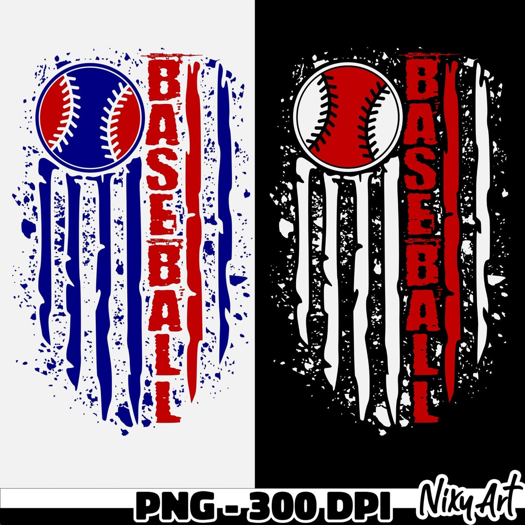 Baseball Png | Distressed USA Flag Png | Baseball Cheer Sports Mascot ...