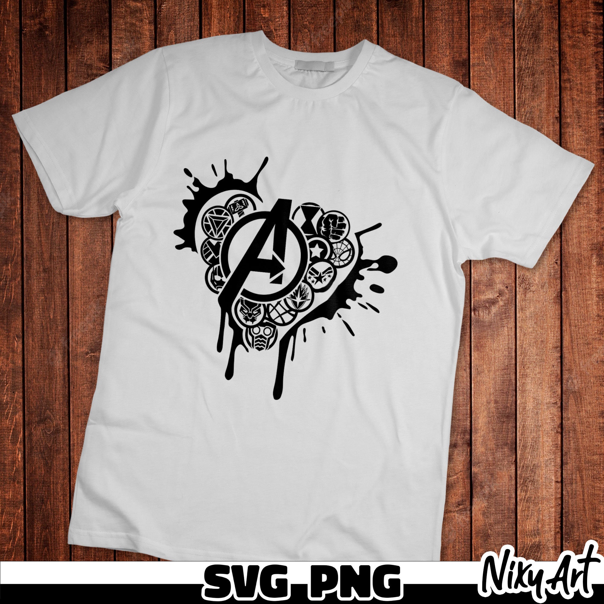 Avengers Logos Svg Png Dripping Heart Svg Png Marvel Superheroes Svg ...