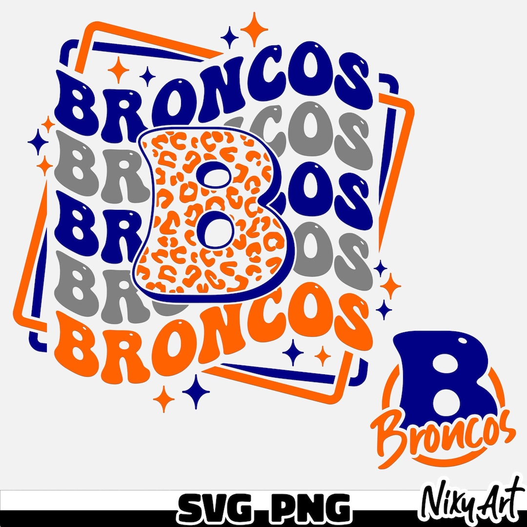 Broncos Team Mascot Pride Svg Png | Broncos School Spirit | Cheetah ...