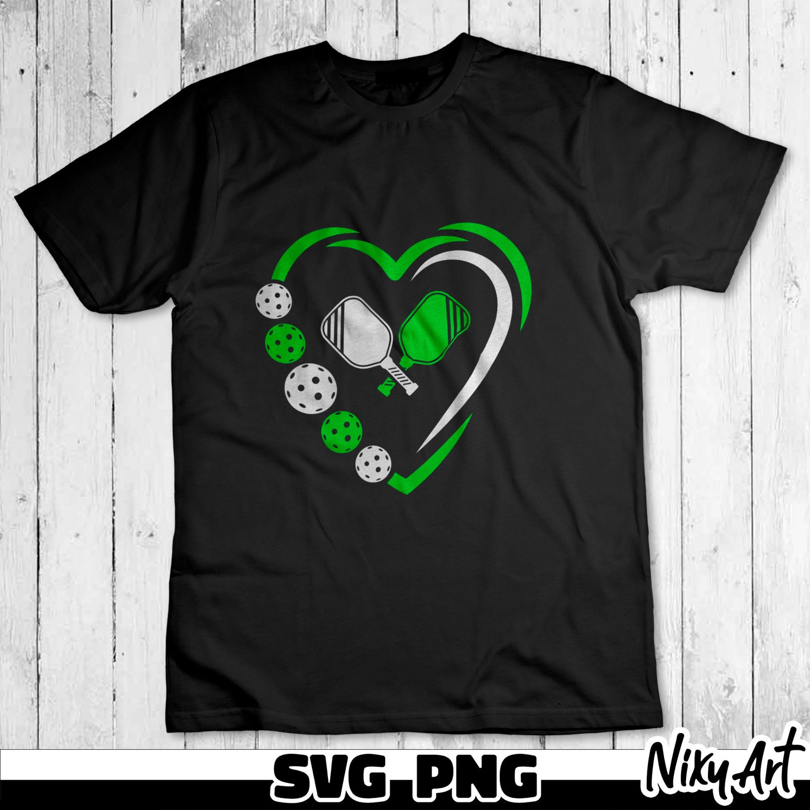 Pickleball Svg Png | Pickleball Heart Svg Png | Pickleball Design SVG ...