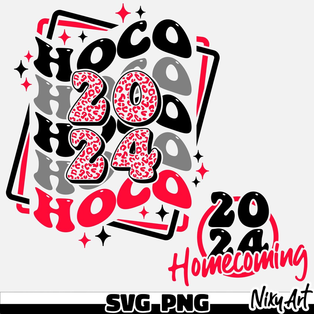 Hoco 2024 Svg Png Homecoming Svg Png Homecoming Shirt Cheetah Leopard ...