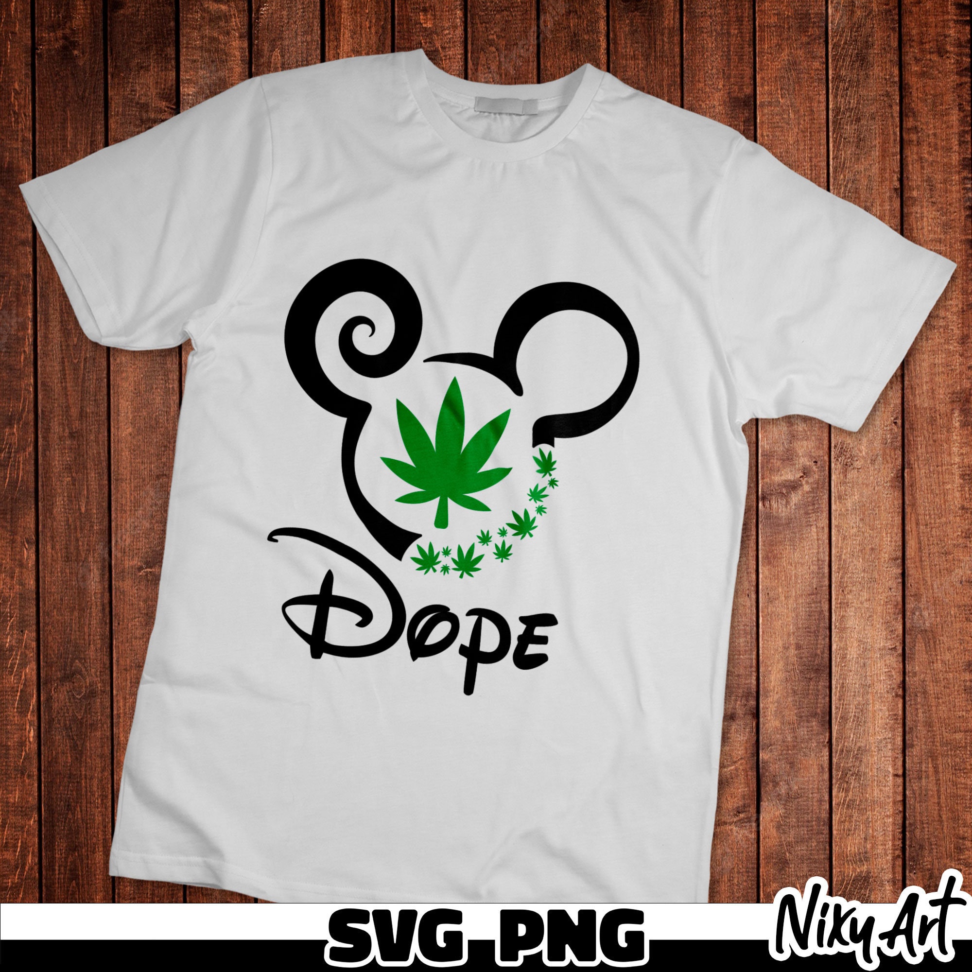 Dope Mickey Svg Png | Mouse Head Svg Png | Marijuana Svg | Stoner Svg ...