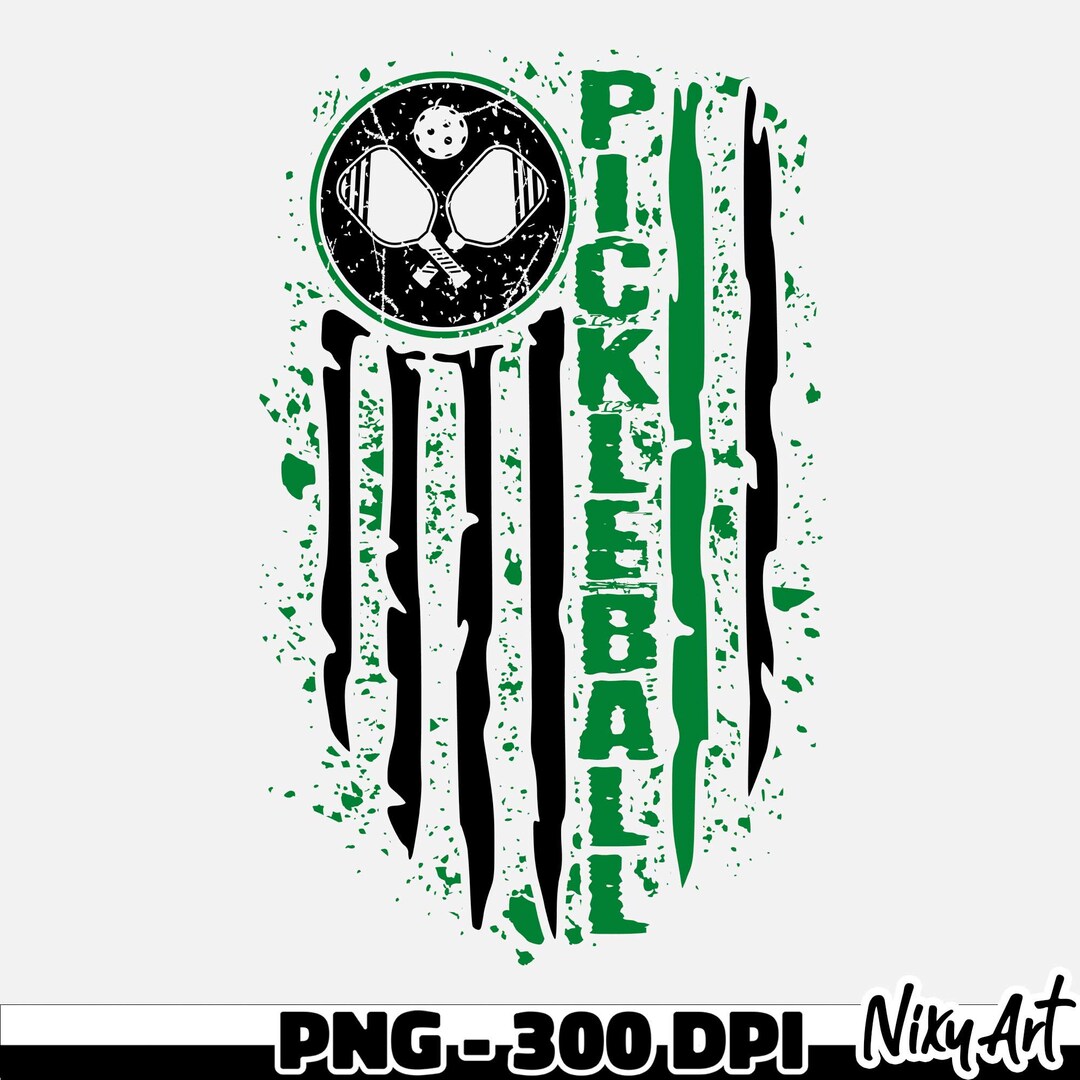 Pickleball Png Distressed USA Flag Png Pickleball Cheer Sports Mascot ...