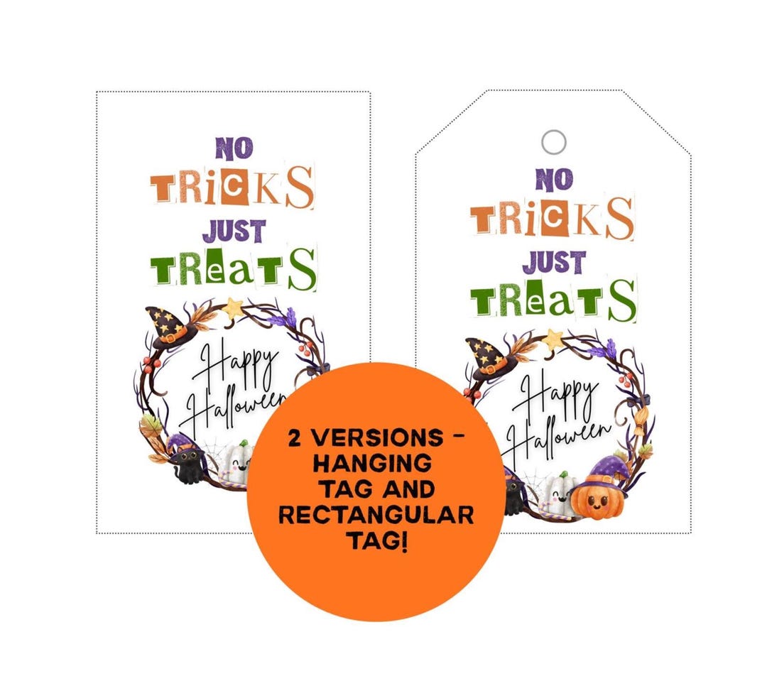 Printable Halloween Treat Tags | Classroom Party Favors (digital ...