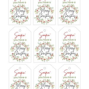 Christmas Soap Tag, Holiday Soap, Soapin' You Have a Merry Christmas ...