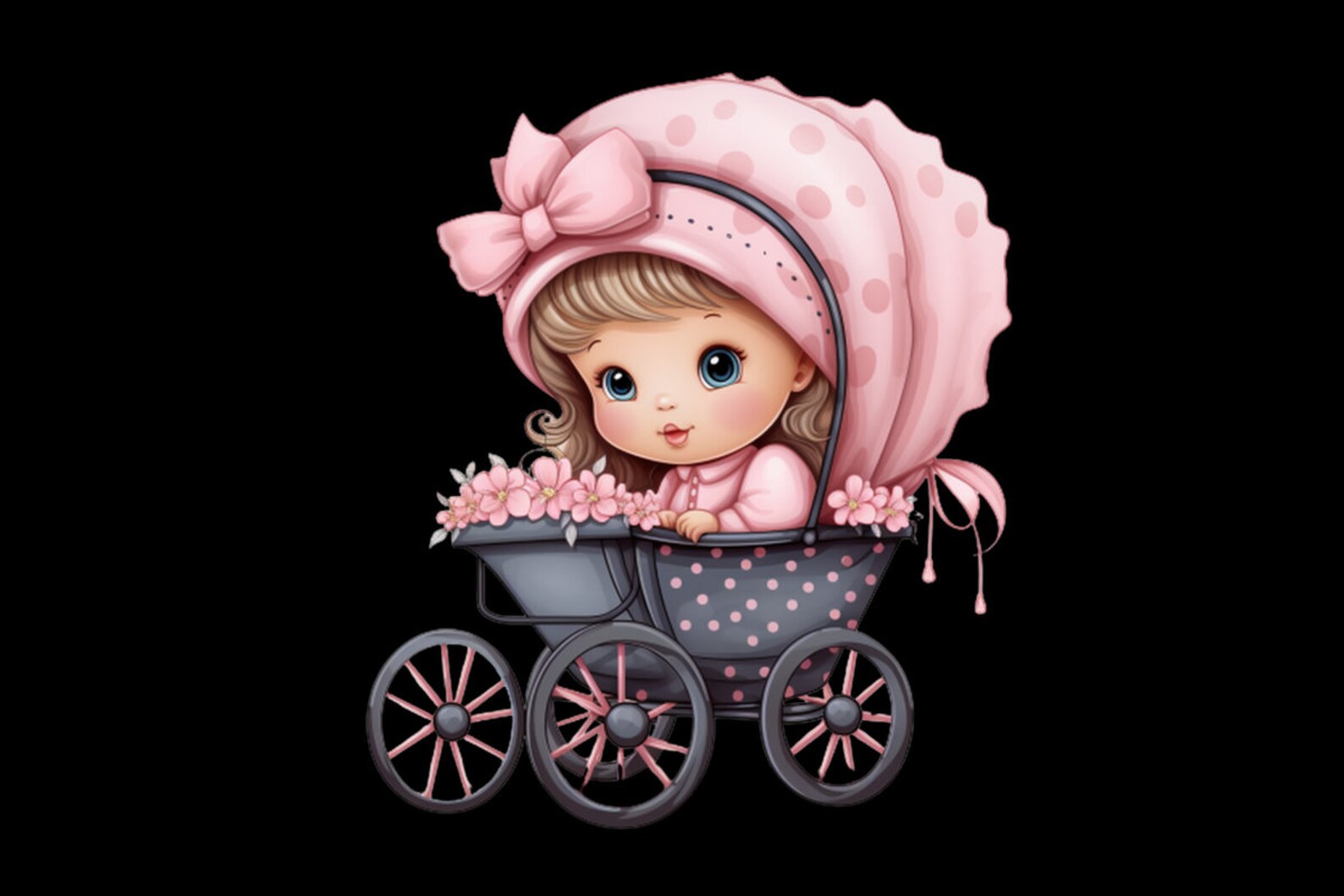 Watercolor Baby Shower Clipart PNG Newborn Nursery Baby Shower Baby ...