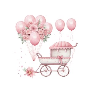 Watercolor Baby Shower Clipart Png,baby Stroller Clipart, Newborn Baby ...