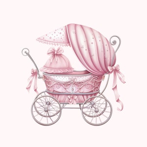 Watercolor Baby Shower Clipart Png,baby Stroller Clipart, Newborn Baby ...