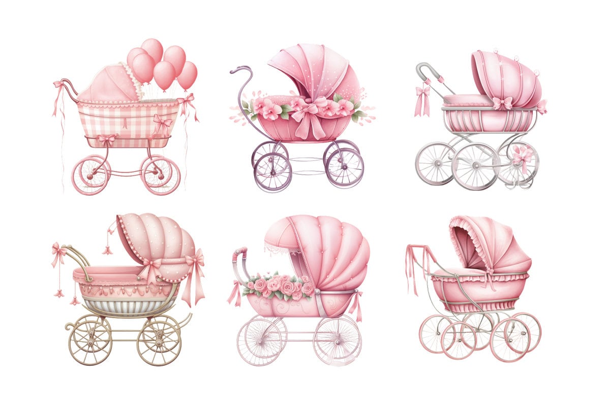 Watercolor Baby Shower Clipart PNG Watercolor Newborn Baby Clipart ...