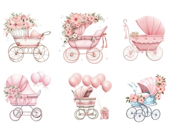 Watercolor Baby Shower Clipart PNG Newborn Nursery Baby Shower Baby ...