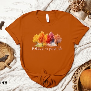 Fall Fave Tee | Autumn Treeline Graphic | Thanksgiving Spooky Season ...