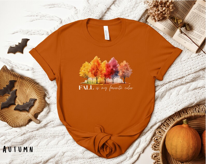 Fall Fave Tee | Autumn Treeline Graphic | Thanksgiving Spooky Season ...