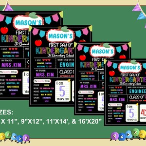 DIY Canva Template Printable Editable First Day of School Sign 1st Day ...