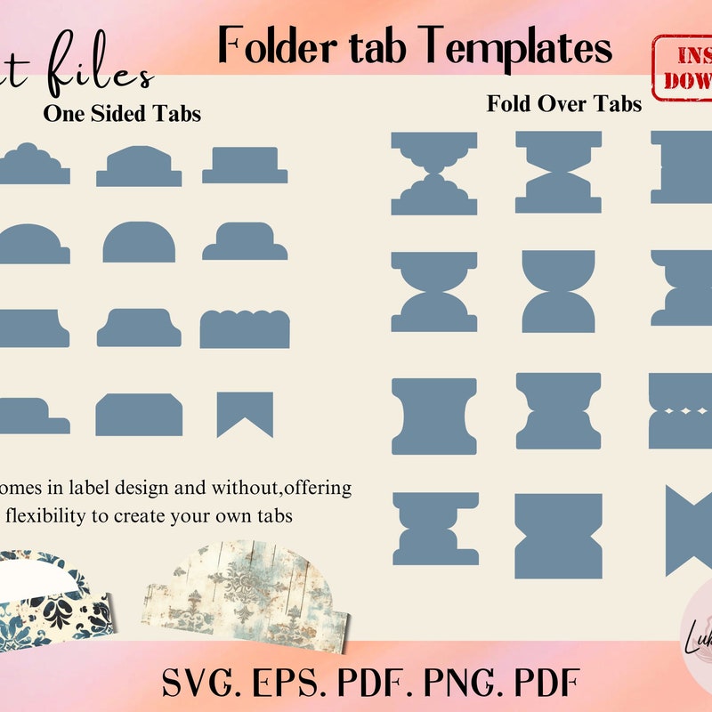 Planner Tab Template Png - Etsy UK