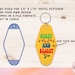Motel Keychain Template SVG, Canva Editable Motel Keychain, Vintage ...