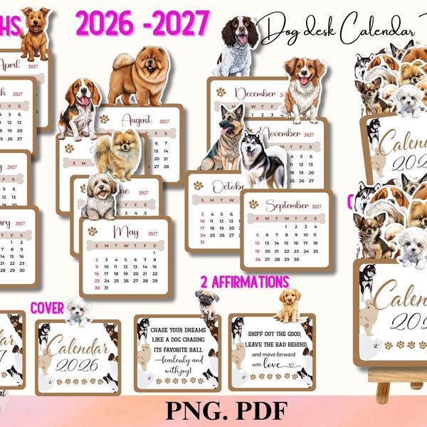 The Paw Print Calendar 2025 2026 - Etsy