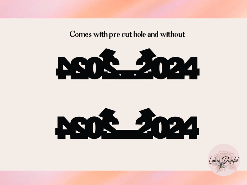 2024 Graduation Keychain Template SVG, Fob Template Design Cut,faux ...