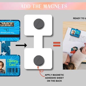 Printable Magnetic Bookmark,make Your Own CANVA Bookmark Template,drag ...