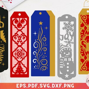 Bookmark Christmas SVG, Page Keeper Template,winter Bookmarks Paper Cut ...