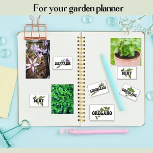 Printable Herbs Vegetables Garden Label Markers,plant Stakes Label ...