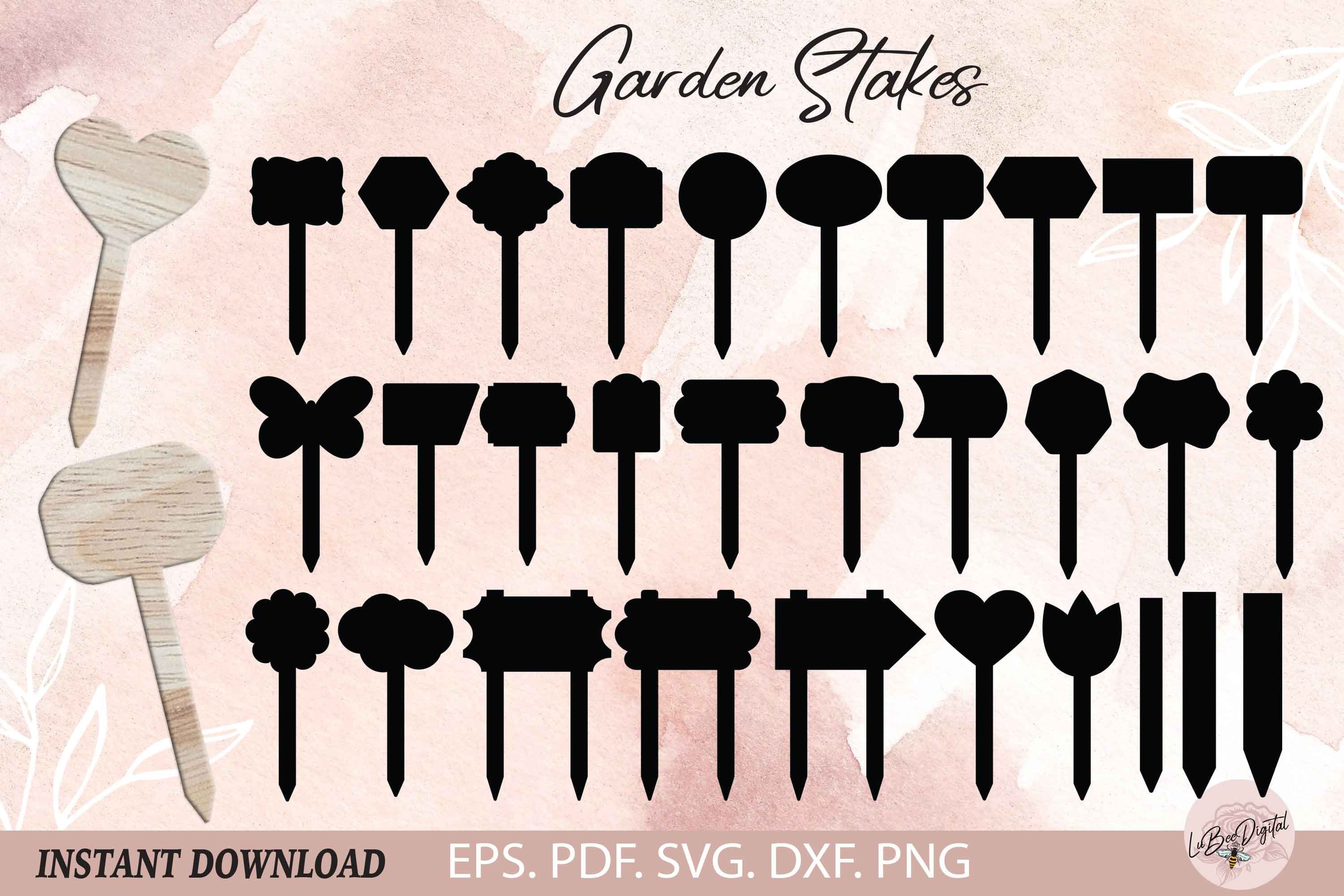 Garden Markers,garden Pick Svg,plant Stakes Template,plant Pick Labels ...