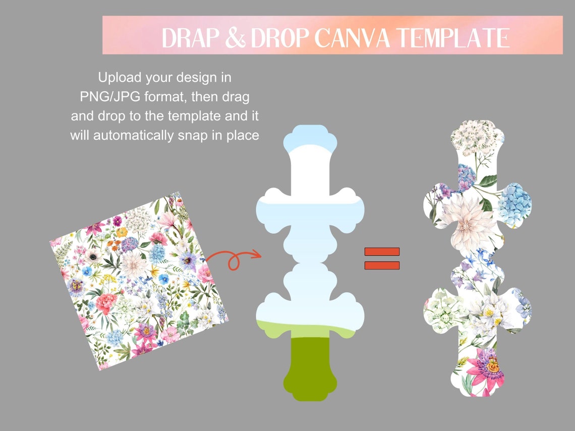 Canva Magnetic Cross Bookmark,make Your Own CANVA Bookmark Template ...