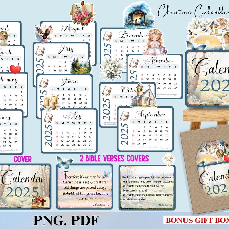 Scripture Calendar - Etsy