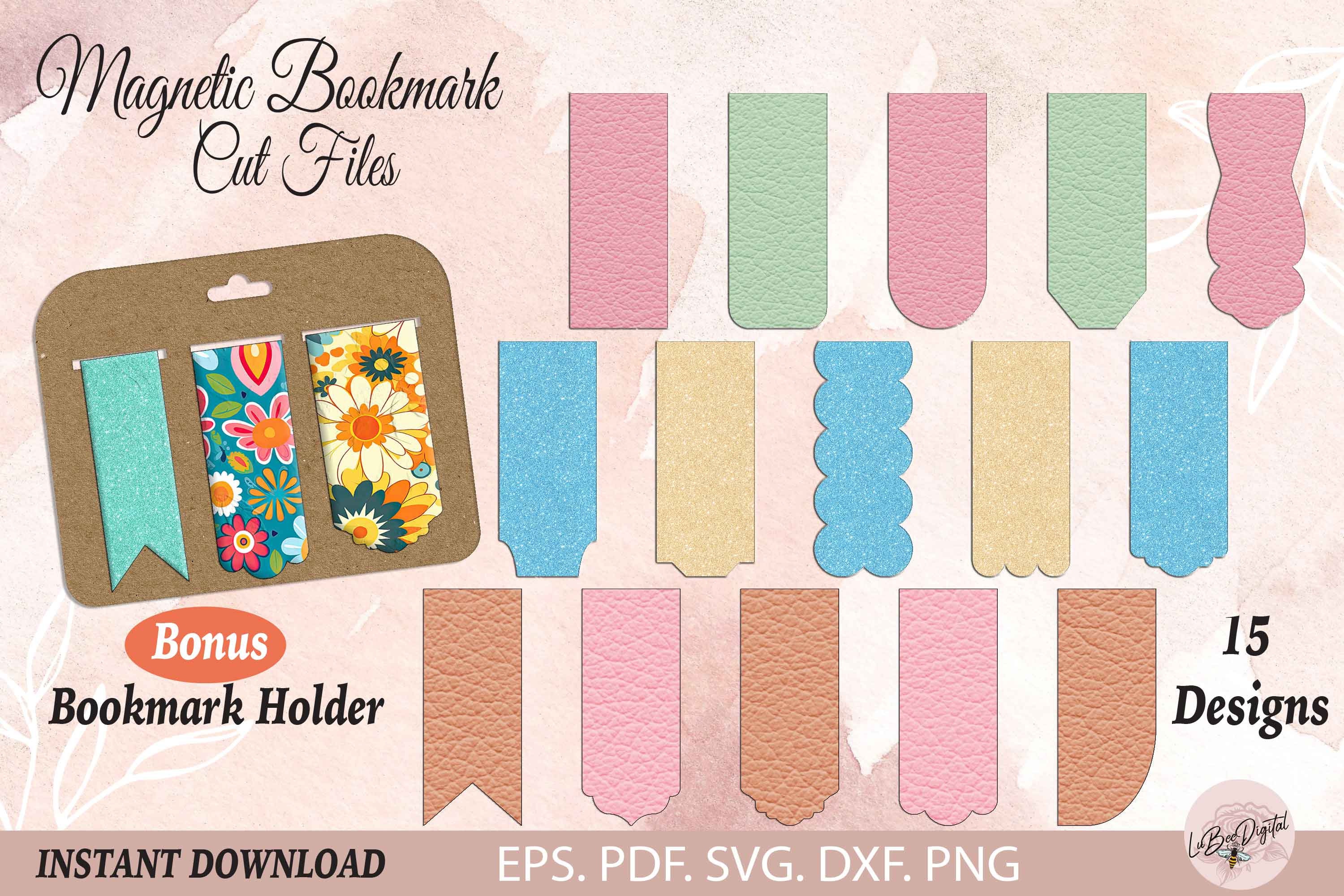 Magnetic Bookmark SVG, Page Keeper Template, Laminated Bookmark ...