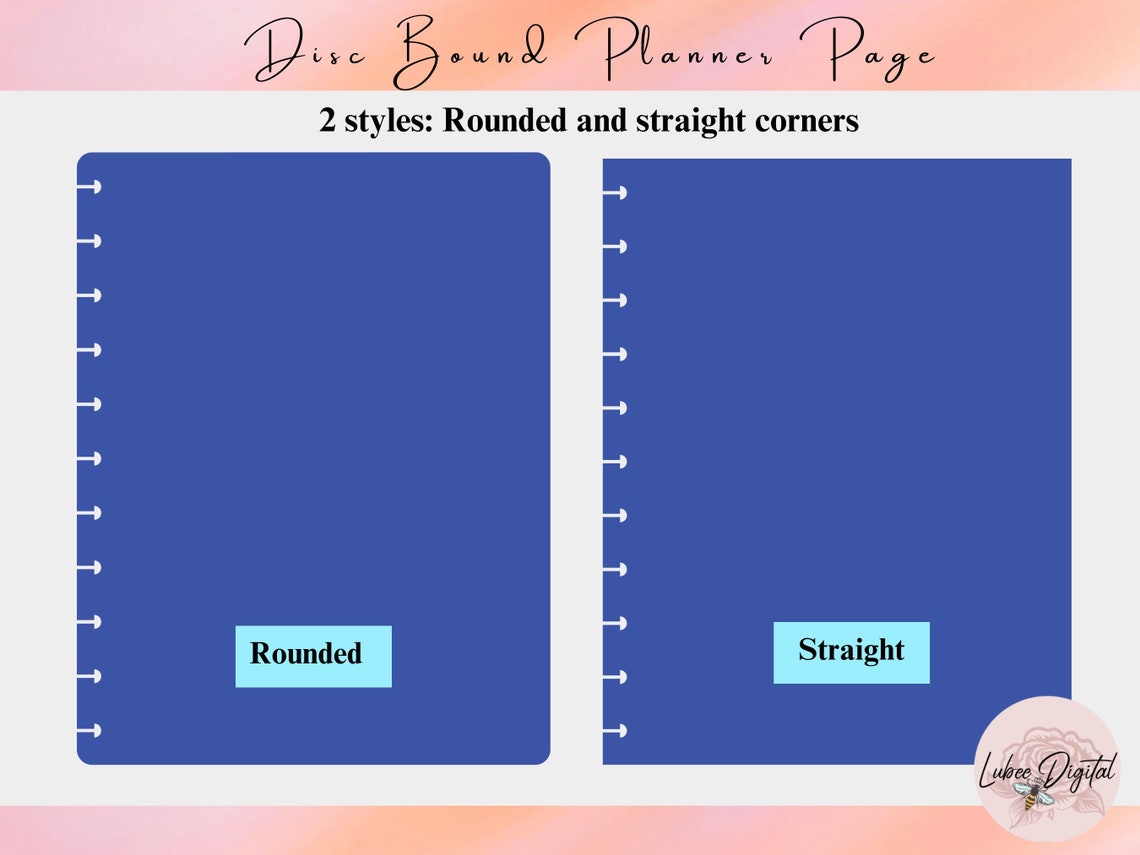 4 Sizes Happy Planner Disc Bound Insert Page Template,classic Happy ...