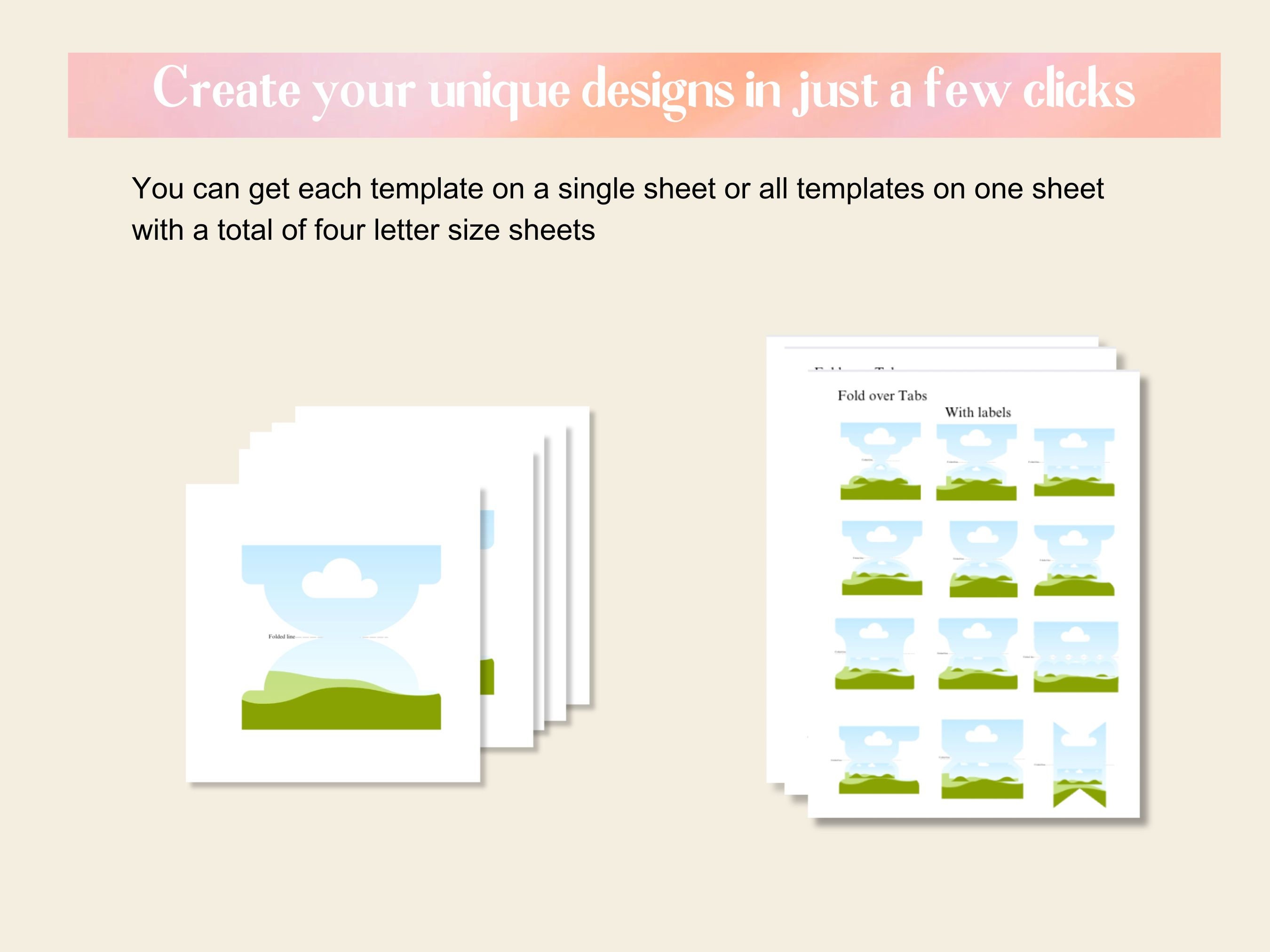 CANVA Planner Divider Tabs,editable Folder Tabs,make Your Own CANVA ...