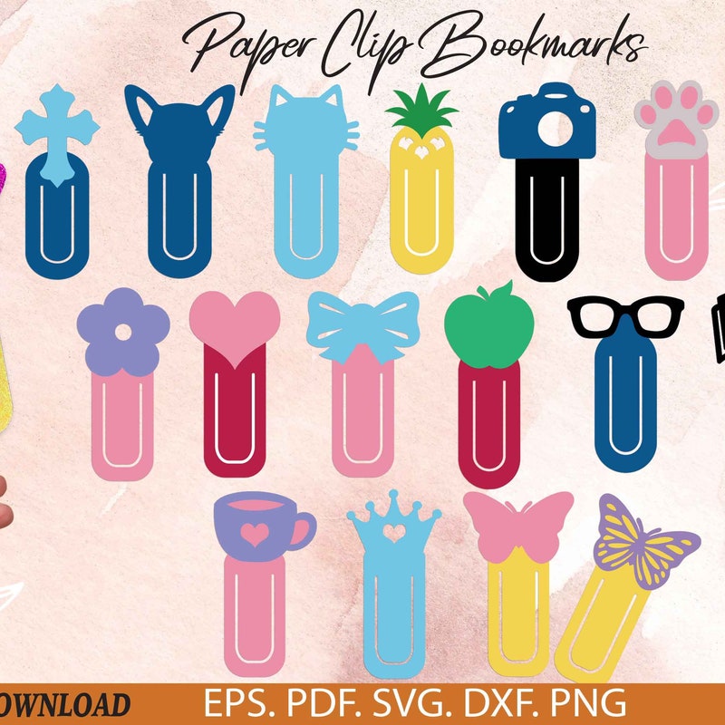 Paper Clip Bookmark - Etsy