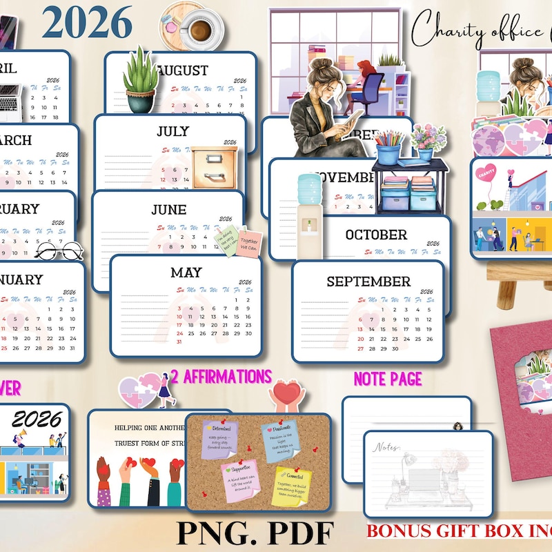 Charity Calendar - Etsy