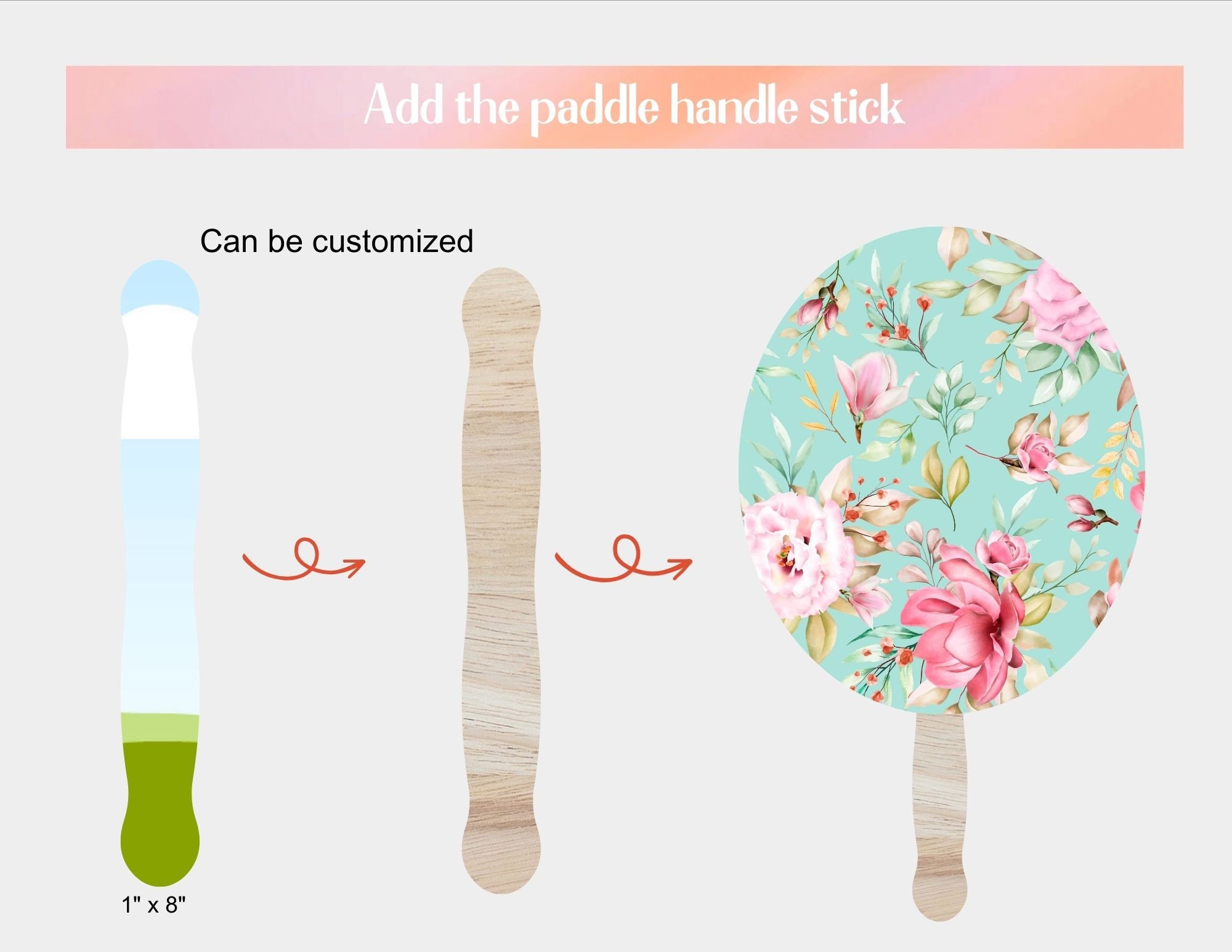 Drap and Drop Paddle Fan Template, Canva Paddle Fan, Paddle Fan SVG ...