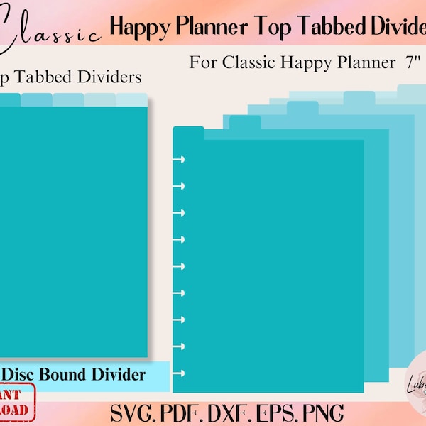 Happy Planner Dividers - Etsy